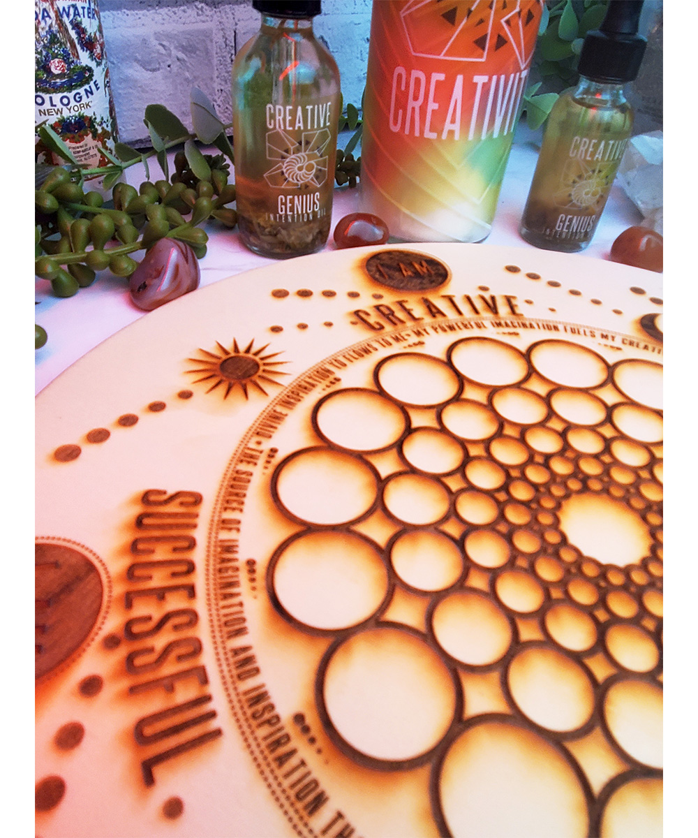I AM Creative Creativity Crystal Grid – Good Ritual Shop